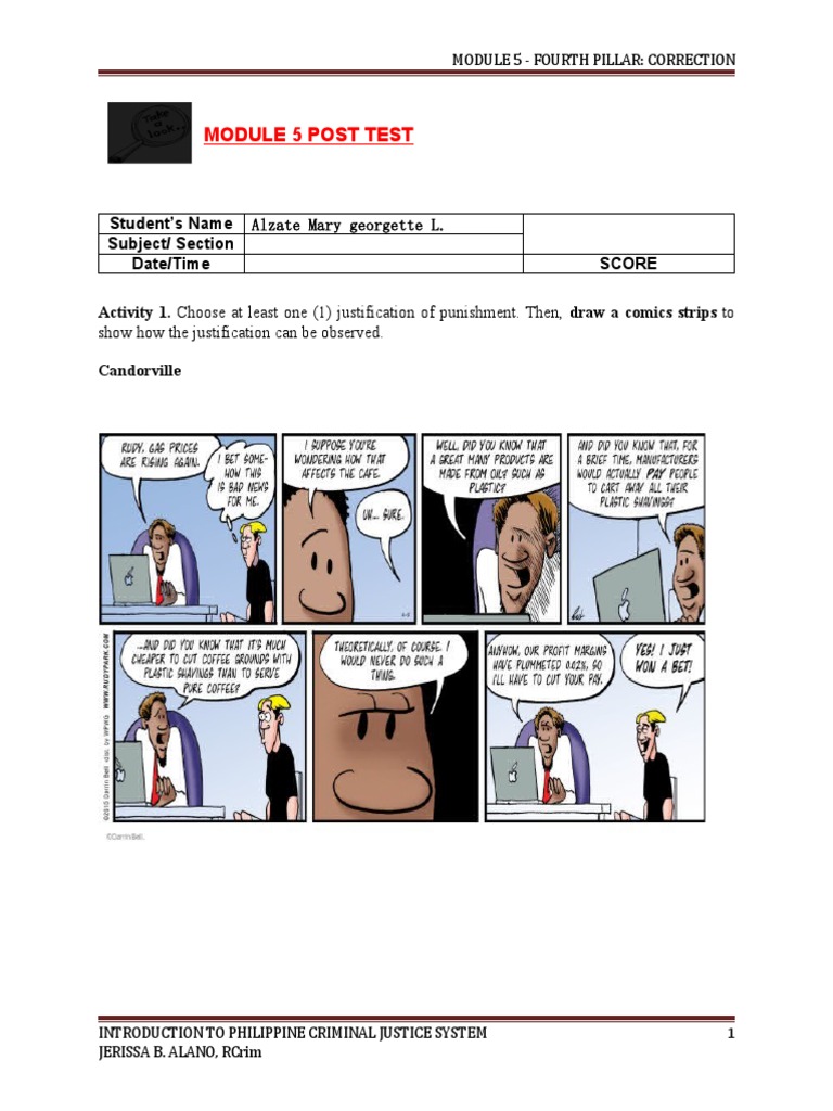 Module 5 Post Test | Download Free PDF | Prison | Crimes
