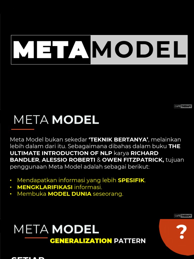 Pemahaman Meta Model dalam NLP | PDF