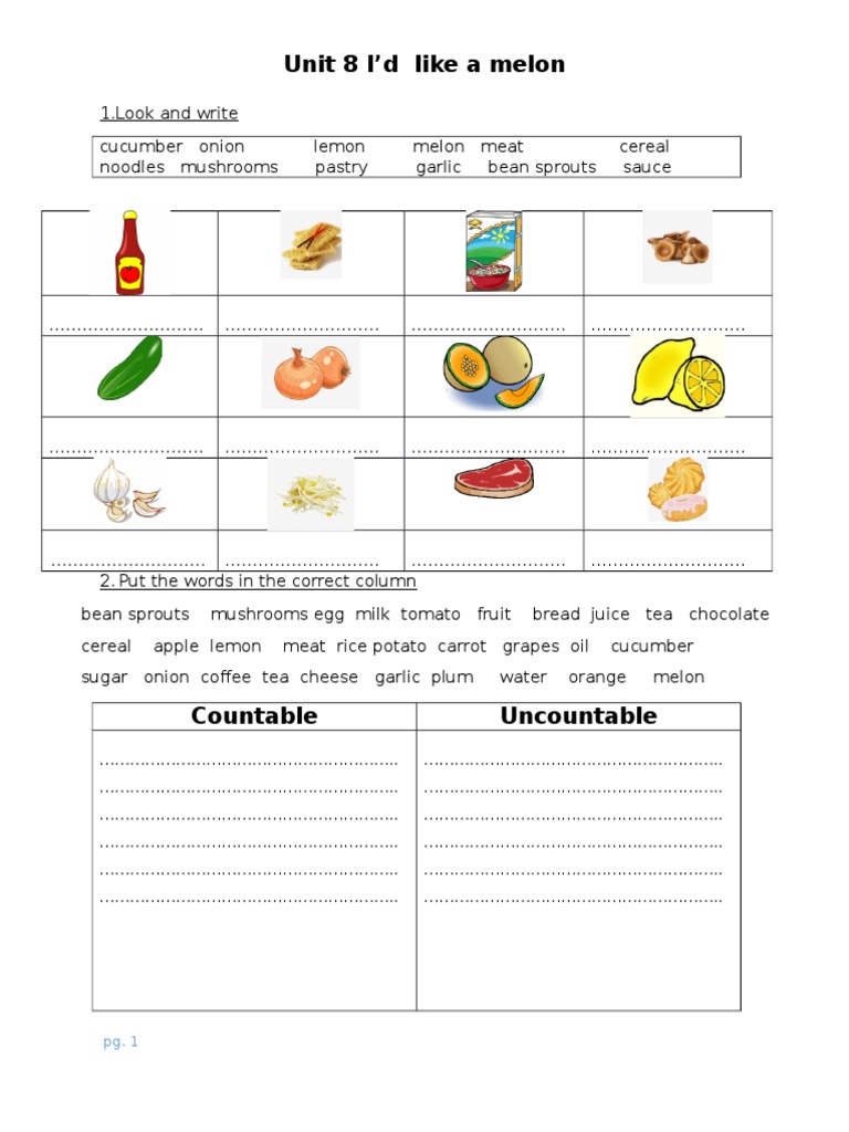 Food Preferences and Requests Unit 8 | PDF | Foods | Cuisine
