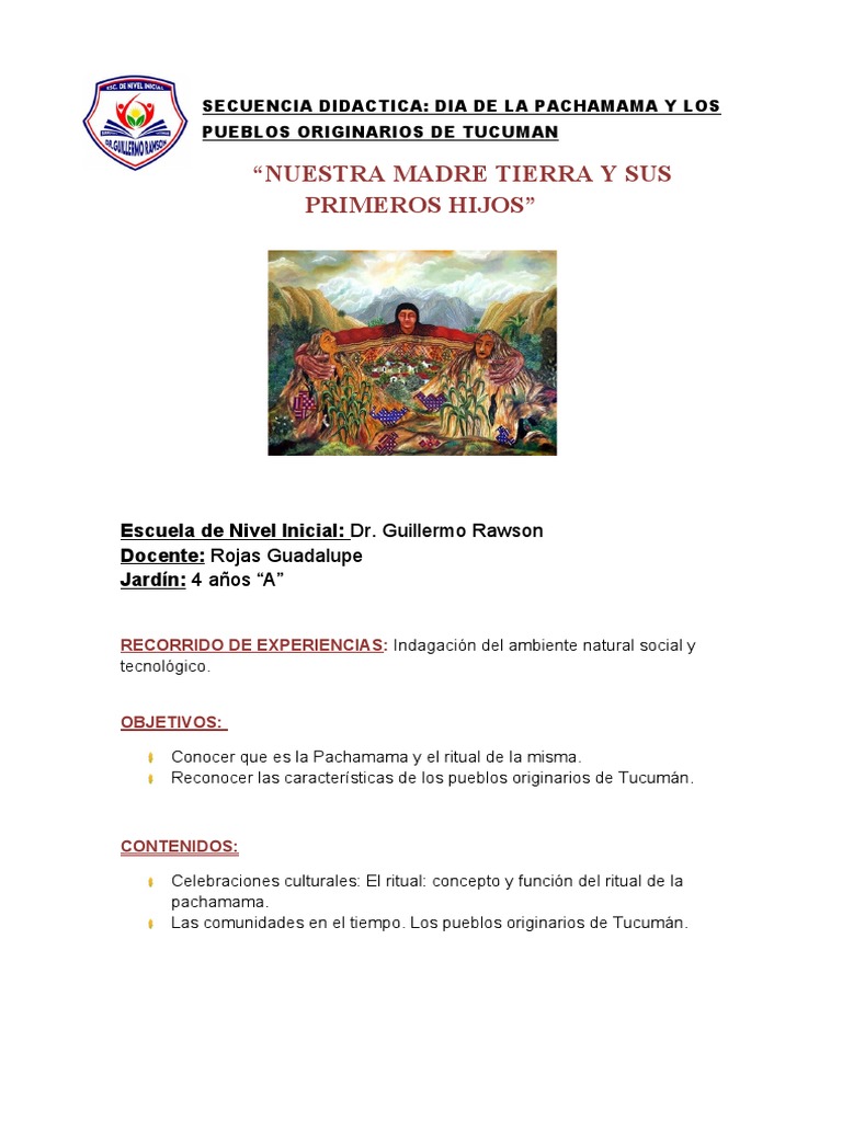 2021 Raw Secuencia Didactica Pachamama Ambiente | PDF