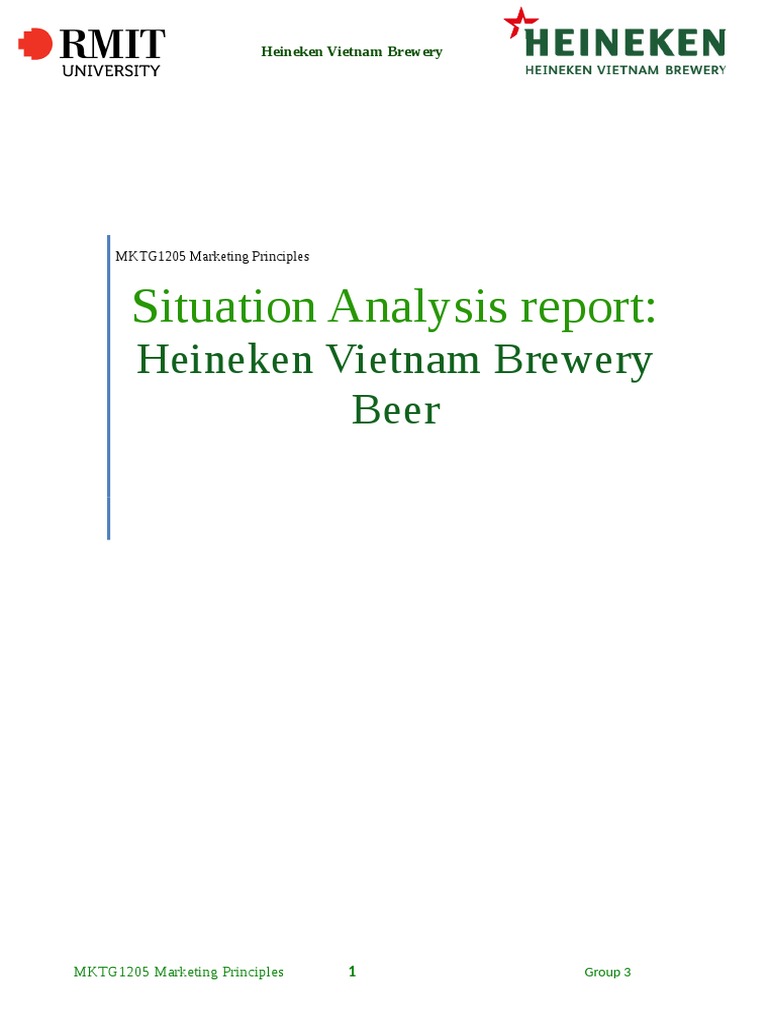 Situation Analysis Report:: Heineken Vietnam Brewery Beer | PDF | Brand ...