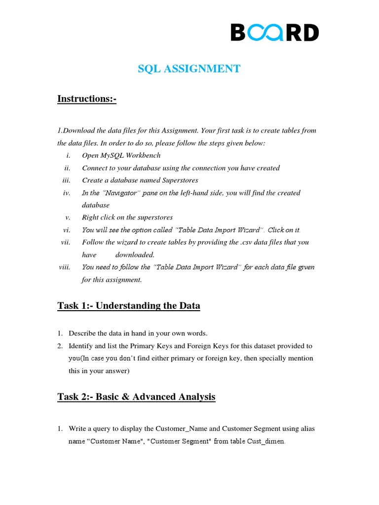 SQL Assignment 4 | PDF | Databases | Table (Database)