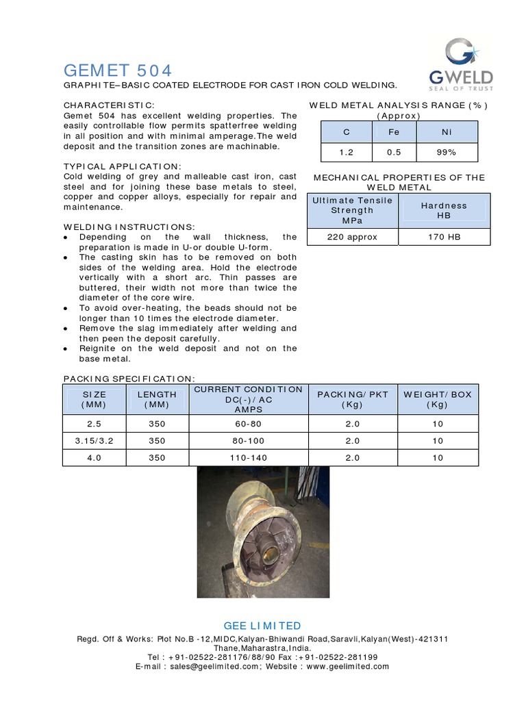 Gemet 504 | PDF | Construction | Welding