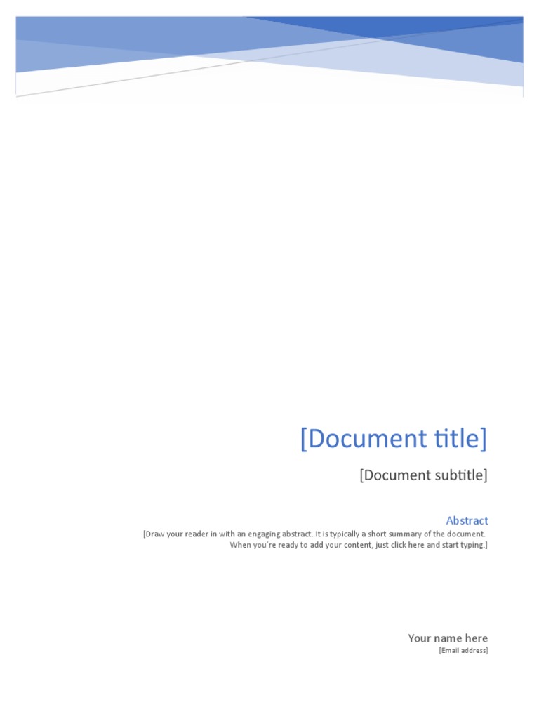 University Assignment Cover Page Template - 1 | PDF