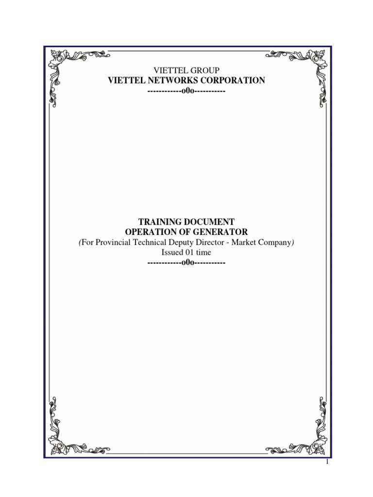 Generator Operation Training Guide | PDF | Electric Generator | Direct Current