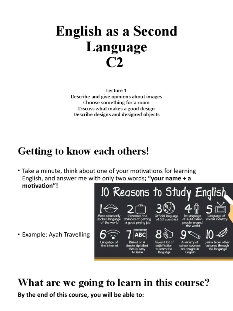 English As A Second Language C2 | PDF