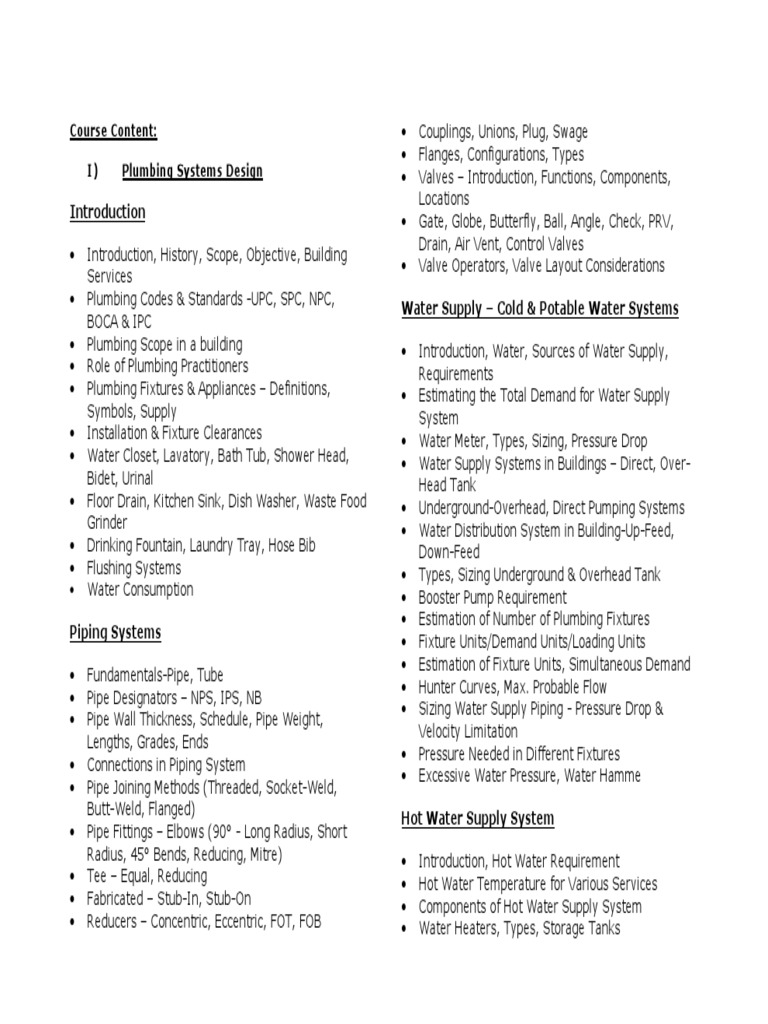 Microsoft Word - Plumbing & Fire Fighting Design & Construction - IPC ... Microsoft Word - Plumbing & Fire Fighting Design & Construction - IPC ...
