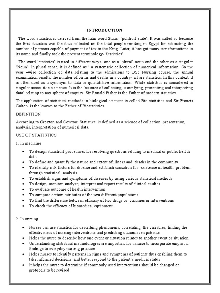 MODULE 1 Introduction, Levels of Measurement, Frequency Distribution ...