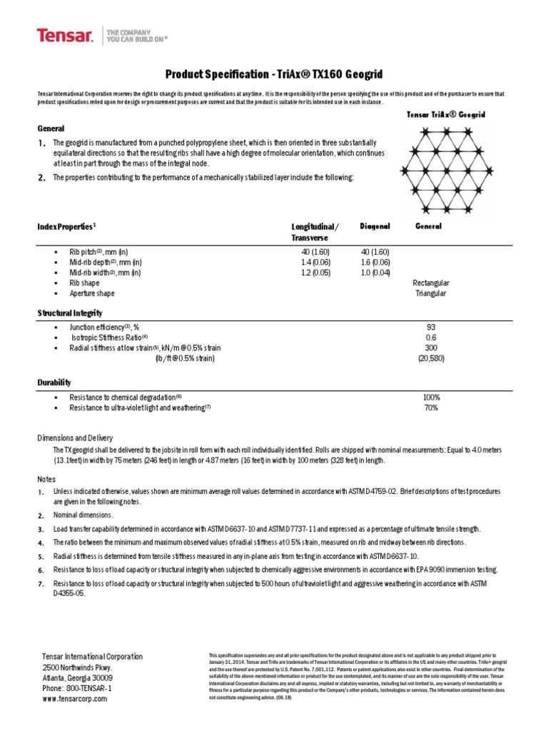 TriAx 160 MPDS | PDF | Materials