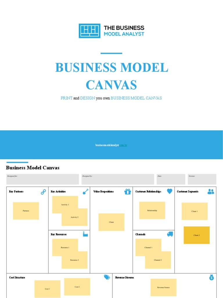 Business Model Canvas Template | Download Free PDF | Business Model ...