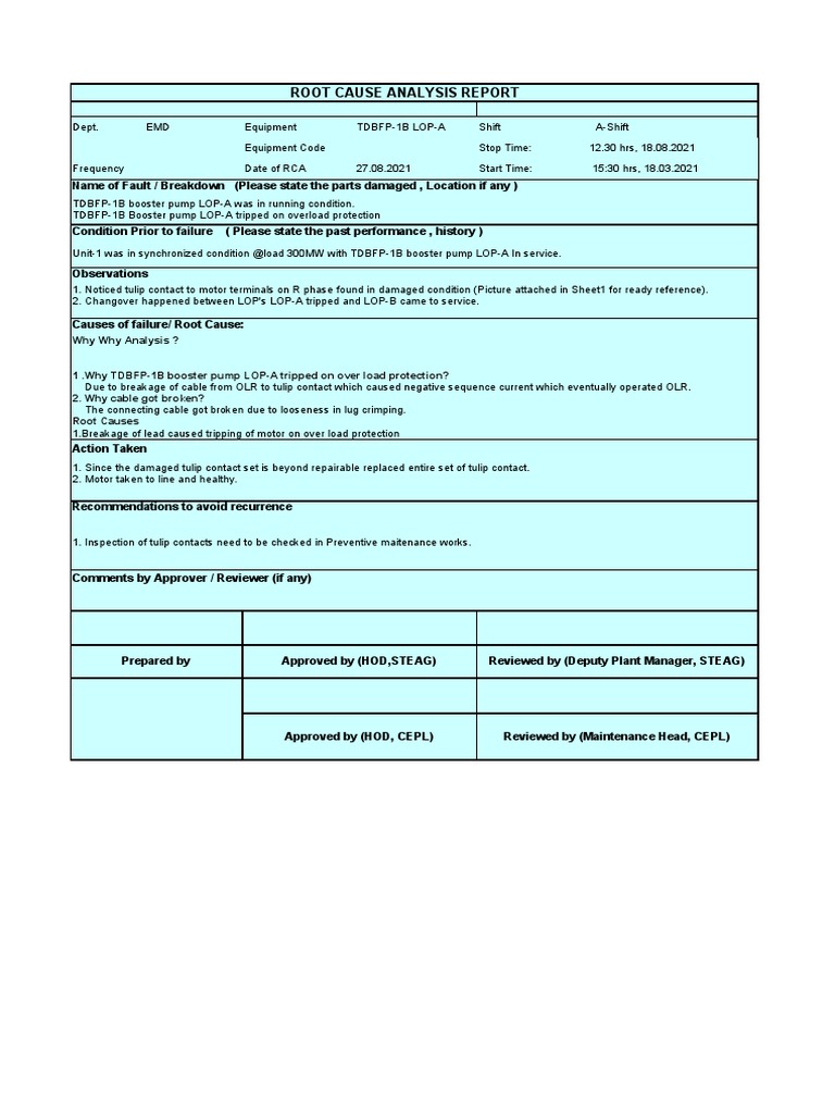Rca TDBFP-1B Lop-A 18082021 | PDF | Technology & Engineering