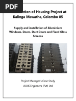 Method Statement Aluminium and Glass | PDF | Window | Door