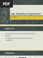 Bar Pendulum | PDF | Pendulum | Gravity