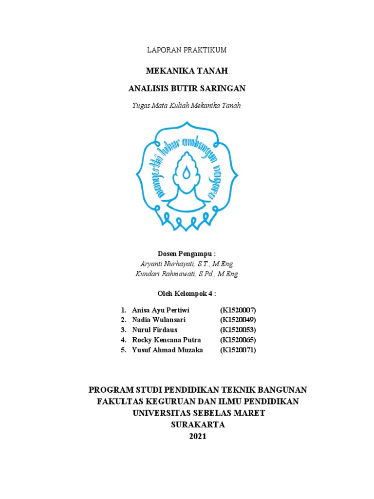 KELOMPOK 4 MEKTAN - Analisis Butir Saringan | PDF