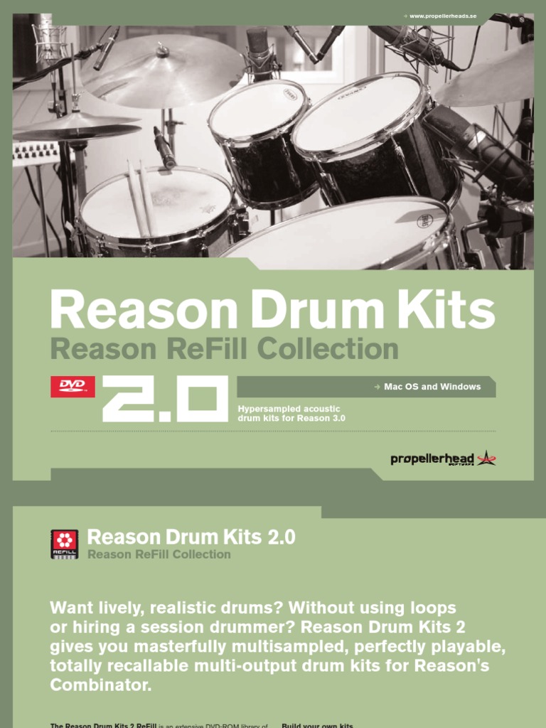 Reason Drum Kits 2.0 | PDF | Drum Kit | Macintosh