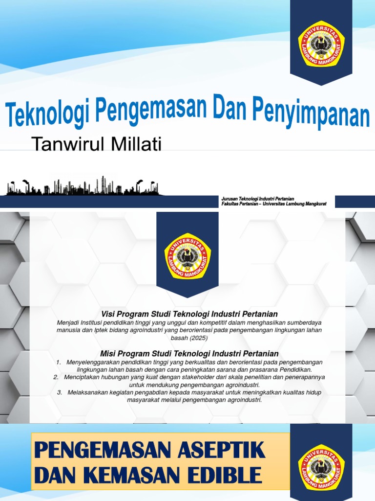 Pengemasan Aseptik Dan Kemasan Edible-2021 | PDF