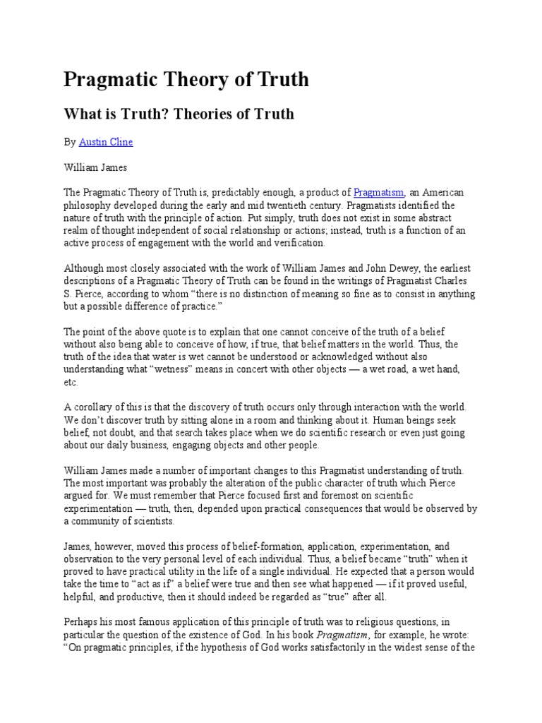 Truth Theories Simple Version Theory of Truth | PDF | Truth | Logic