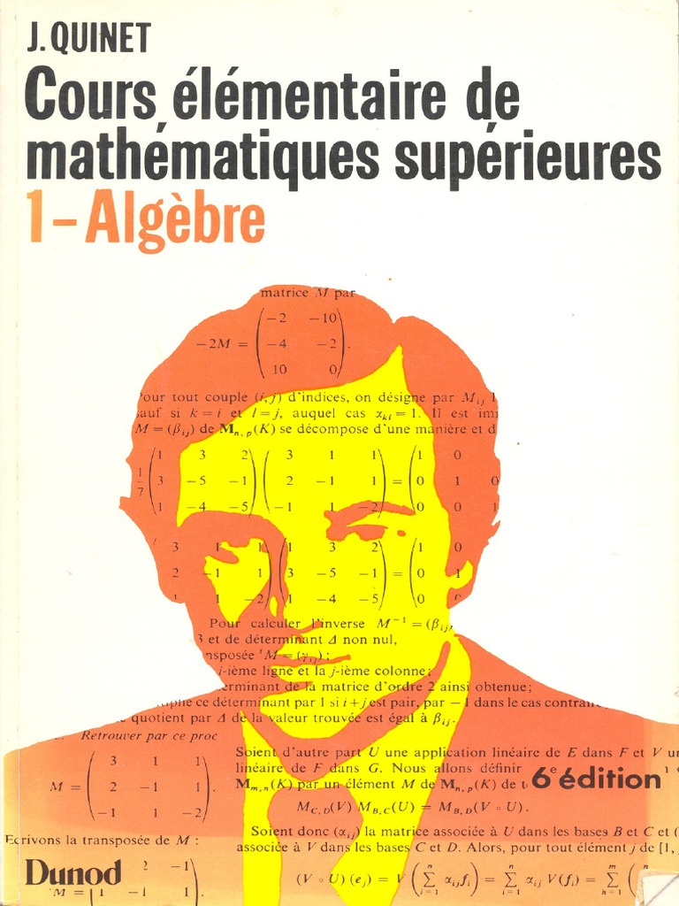 Tome I - Algèbre | PDF