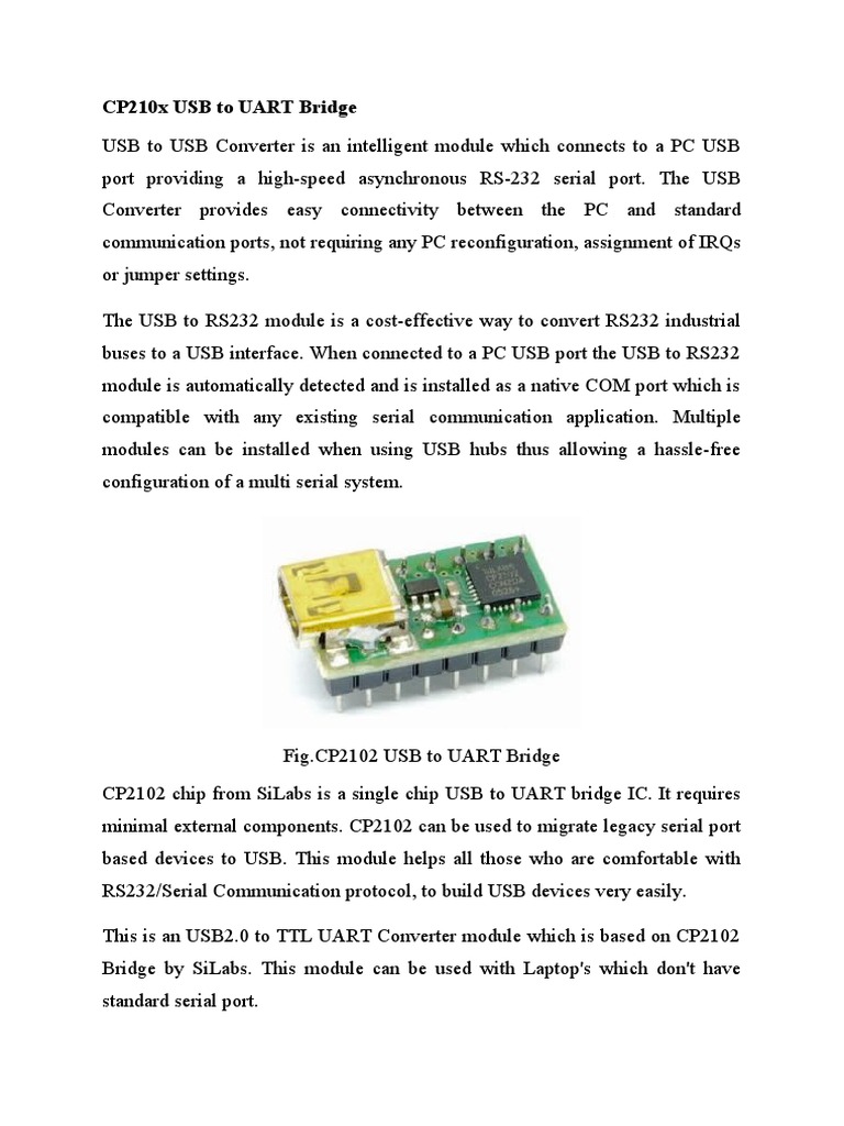 CP210x USB To UART Bridge | PDF | Usb | Device Driver