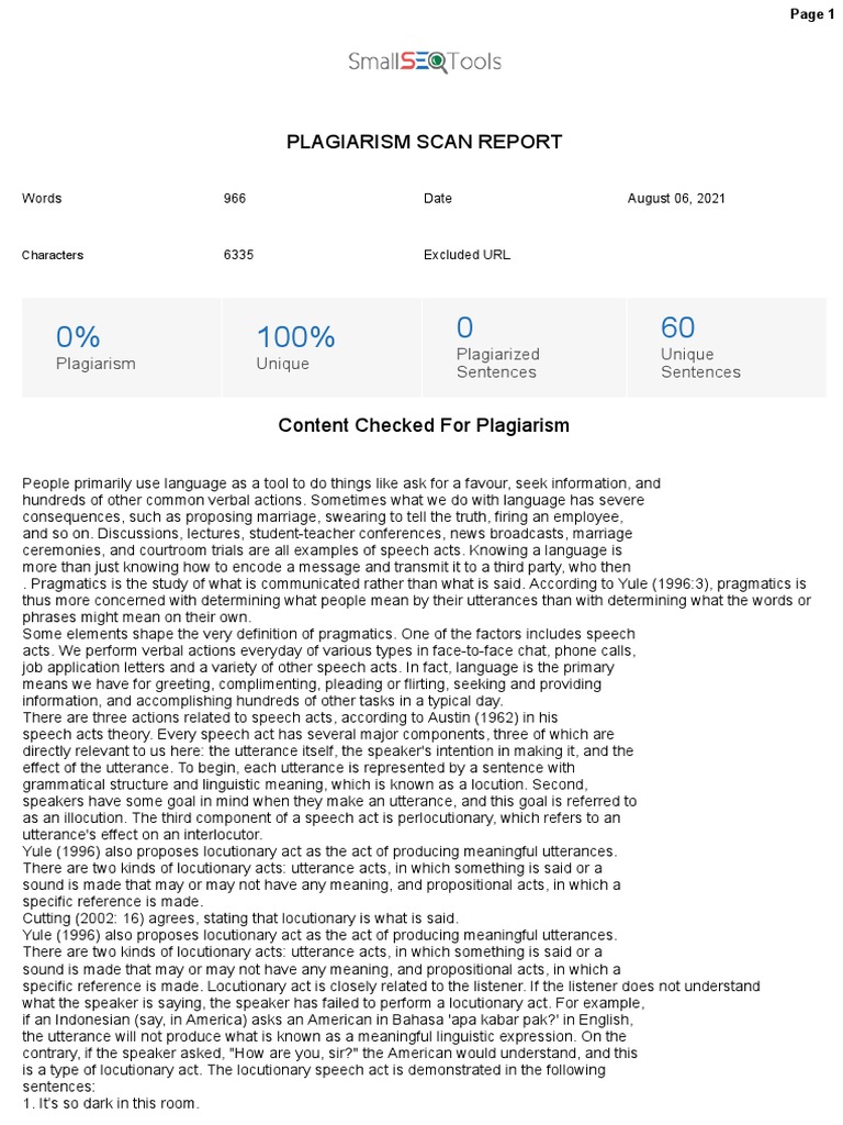 Plagiarism Scan Report | PDF | Neuropsychological Assessment | Cognition