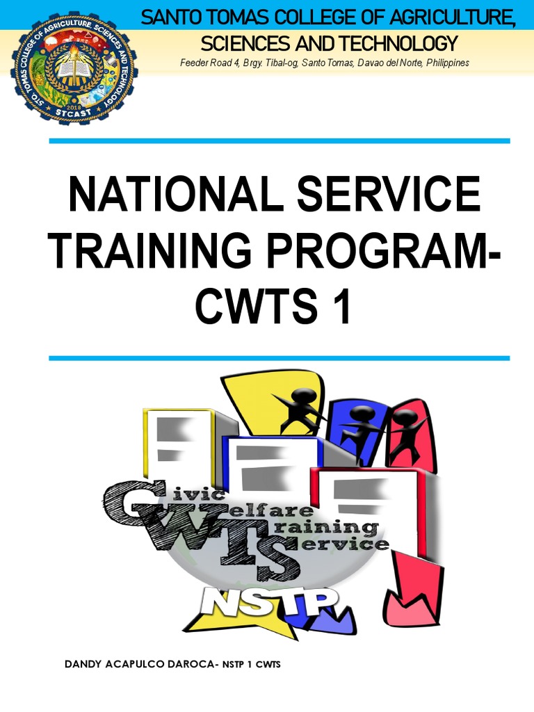National Service Training Program-Cwts 1: Feeder Road 4, Brgy. Tibal-Og ...