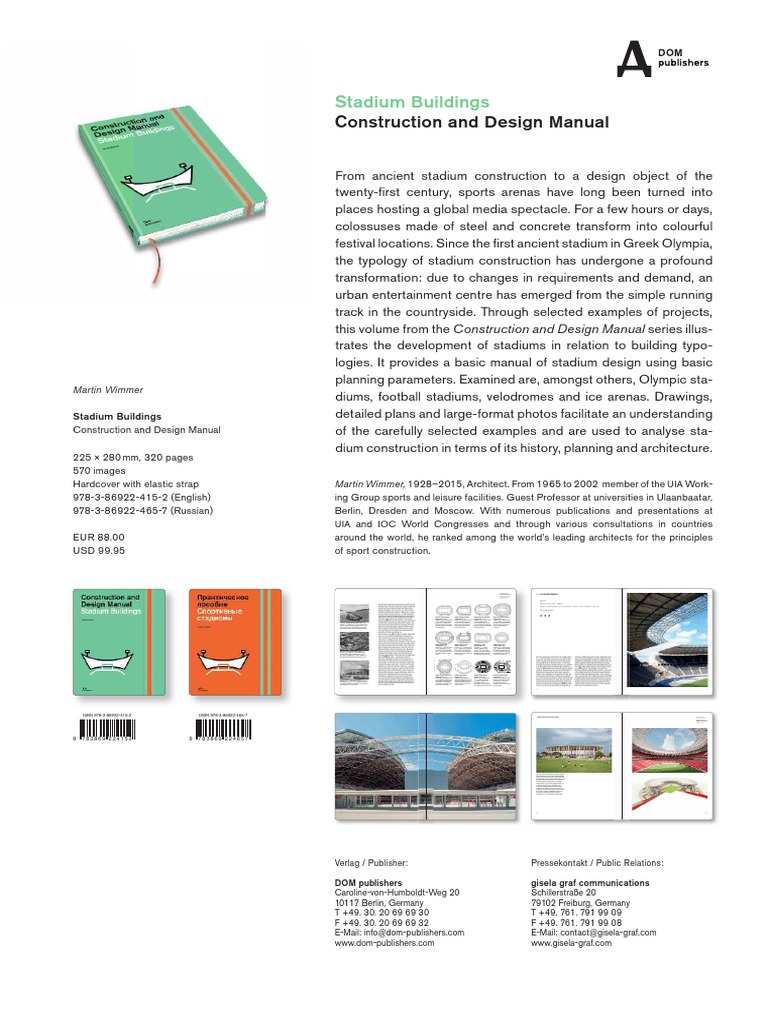Construction and Design Manual: Stadium Buildings | PDF | Sports