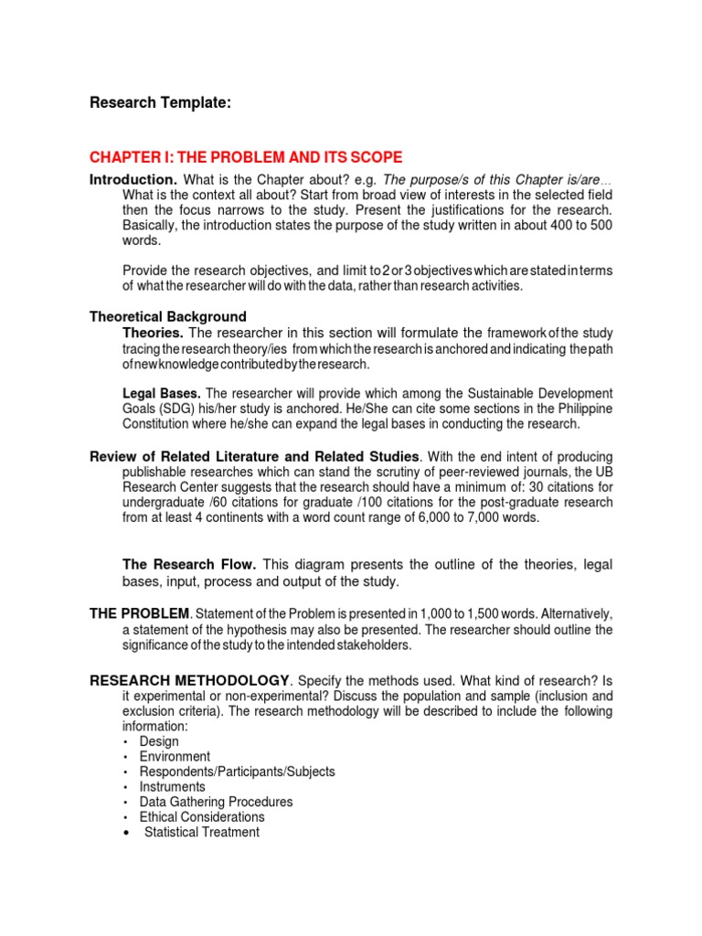 Template For Research Guide | PDF | Data | Theory