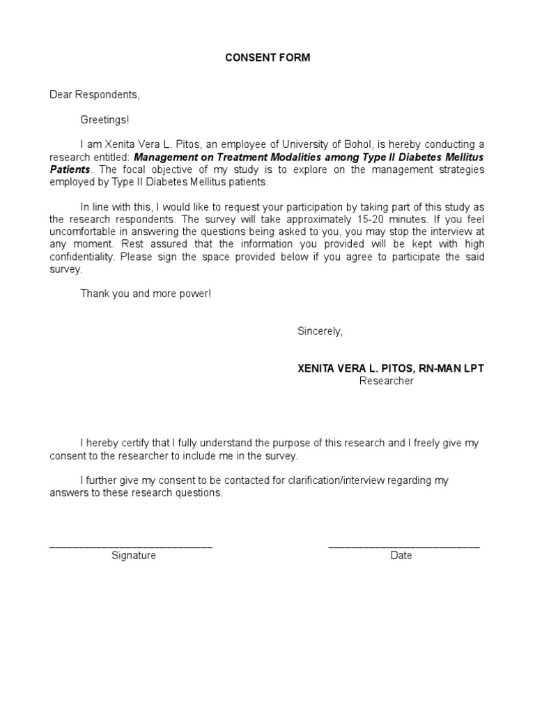 Questionnaire and COnsent Form | PDF | Wellness