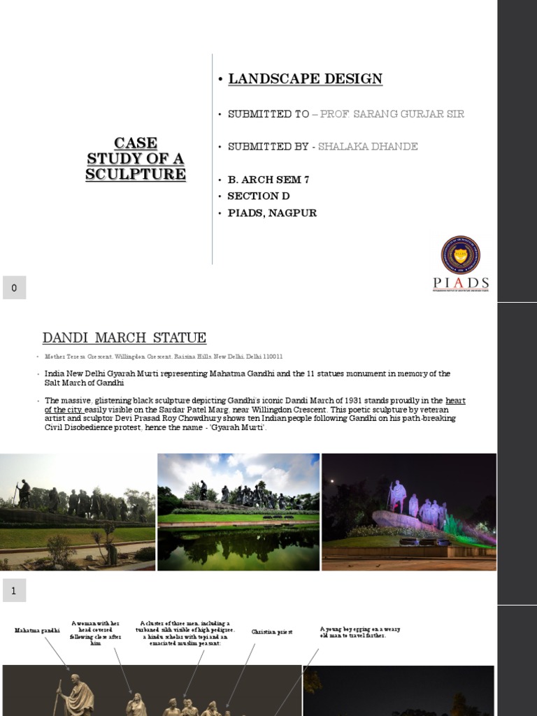 Case Study of A Sculpture: - Landscape Design | PDF | Mahatma Gandhi ...
