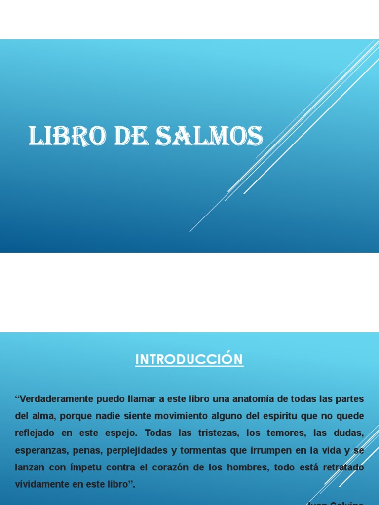 Libro de Salmo | Descargar gratis PDF | Salmos | Biblia