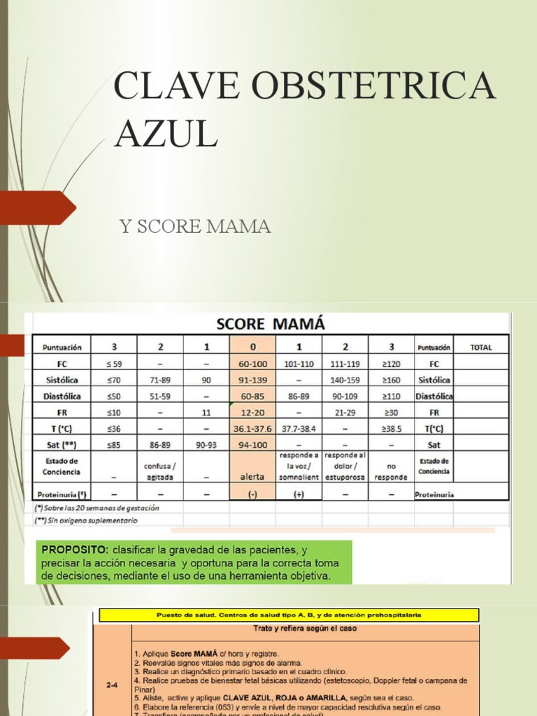 Clave Obstetrica Azul | PDF | Medicina CLINICA | Especialidades Medicas