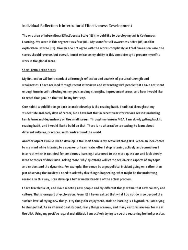 Intercultural Effectiveness Scale | PDF | Cross Cultural Communication ...