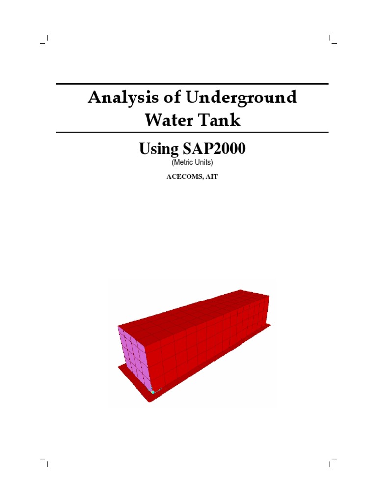 Water-Tank-Joint Pattern-Surface Load | PDF | Pressure | Water
