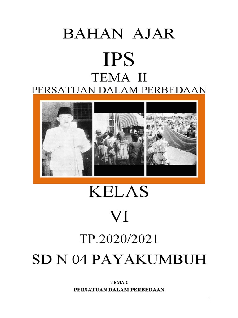 BAHAN AJAR IPS TEMA 2 Kls 6 | PDF