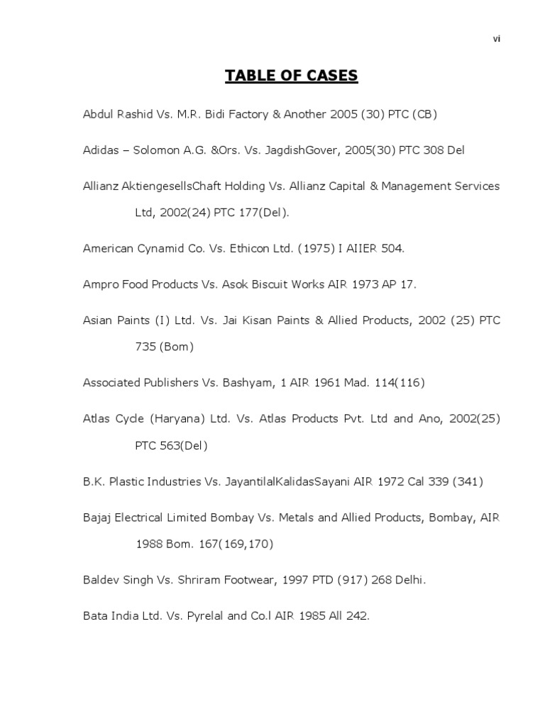 05 - Table of Cases | PDF
