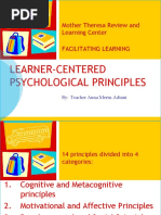 14 Learner-Centered: Psychological Principles | PDF | Metacognition ...