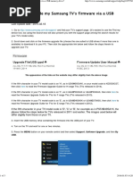 Samsung TV Firmware Update Guide | PDF | Computer File | Usb