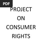 Consumer Right | PDF | Consumer Protection | Monopoly