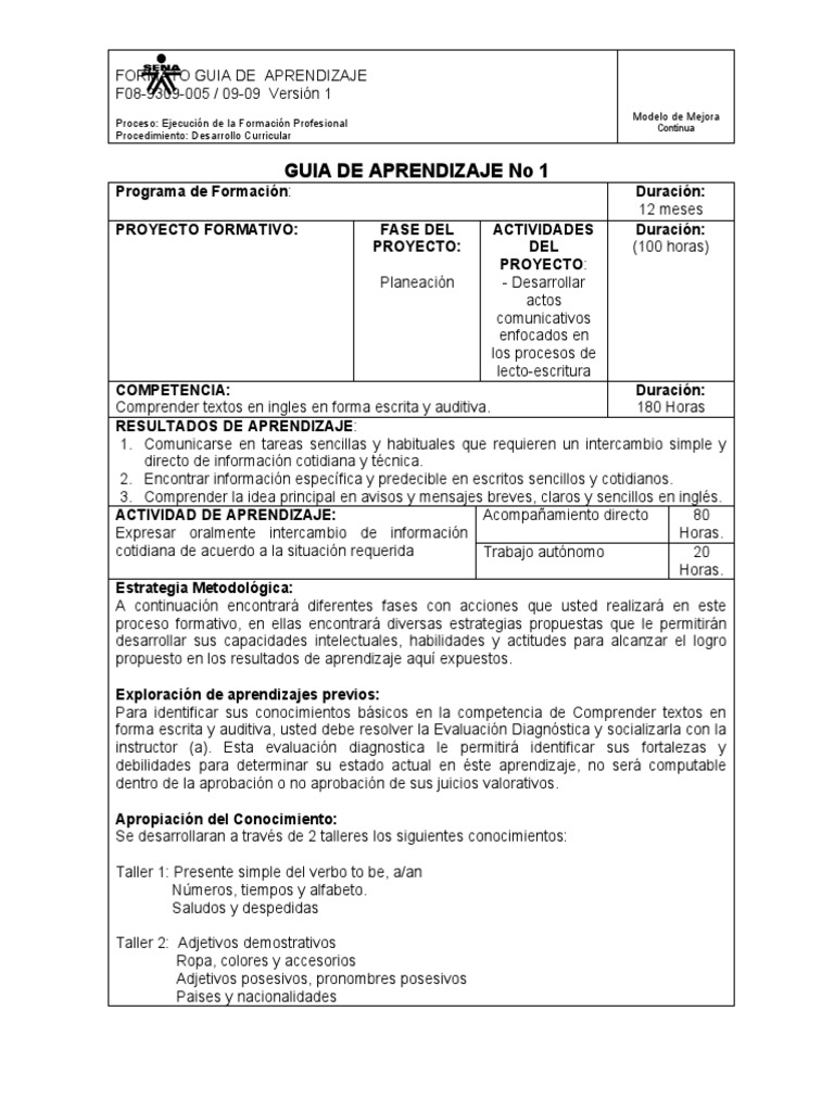 Comprensión de textos en inglés | PDF | Evaluación | Aprendizaje