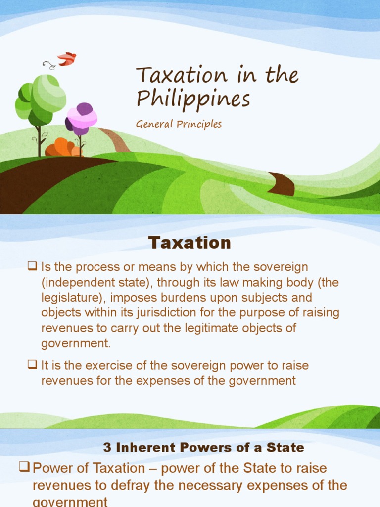 General Principles of Taxation | PDF | Taxes | Taxpayer
