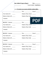 PACER Test Score Sheet Template | PDF | Sports