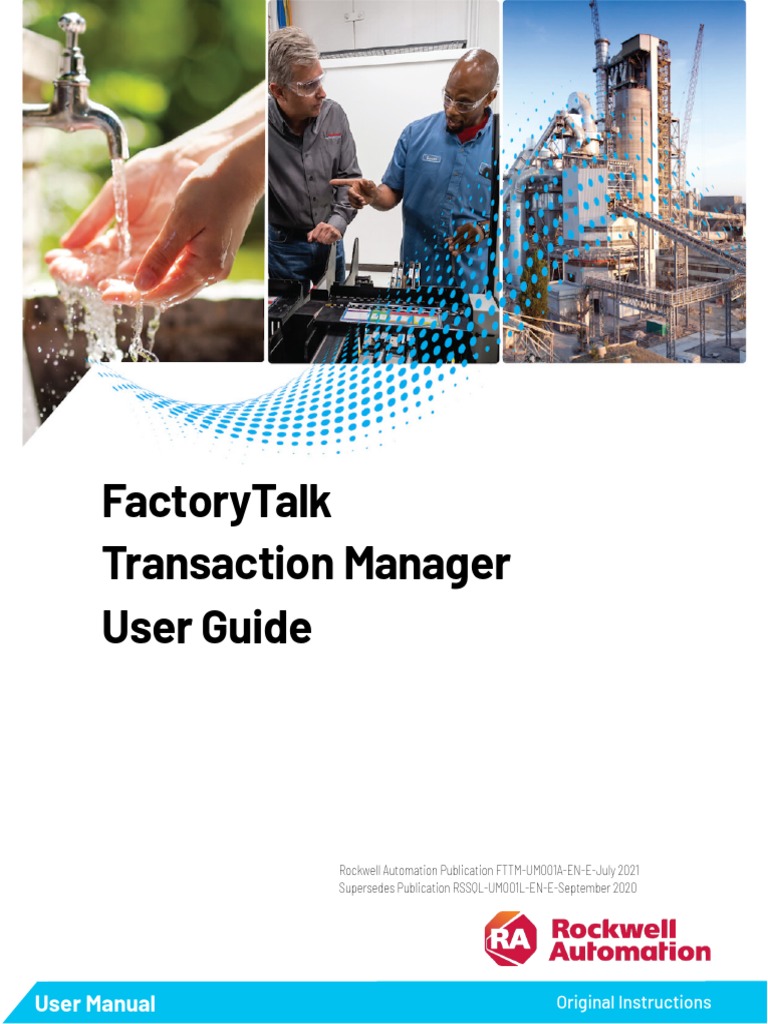 Factorytalk Transaction Manager User Guide | PDF | Databases | Database Transaction