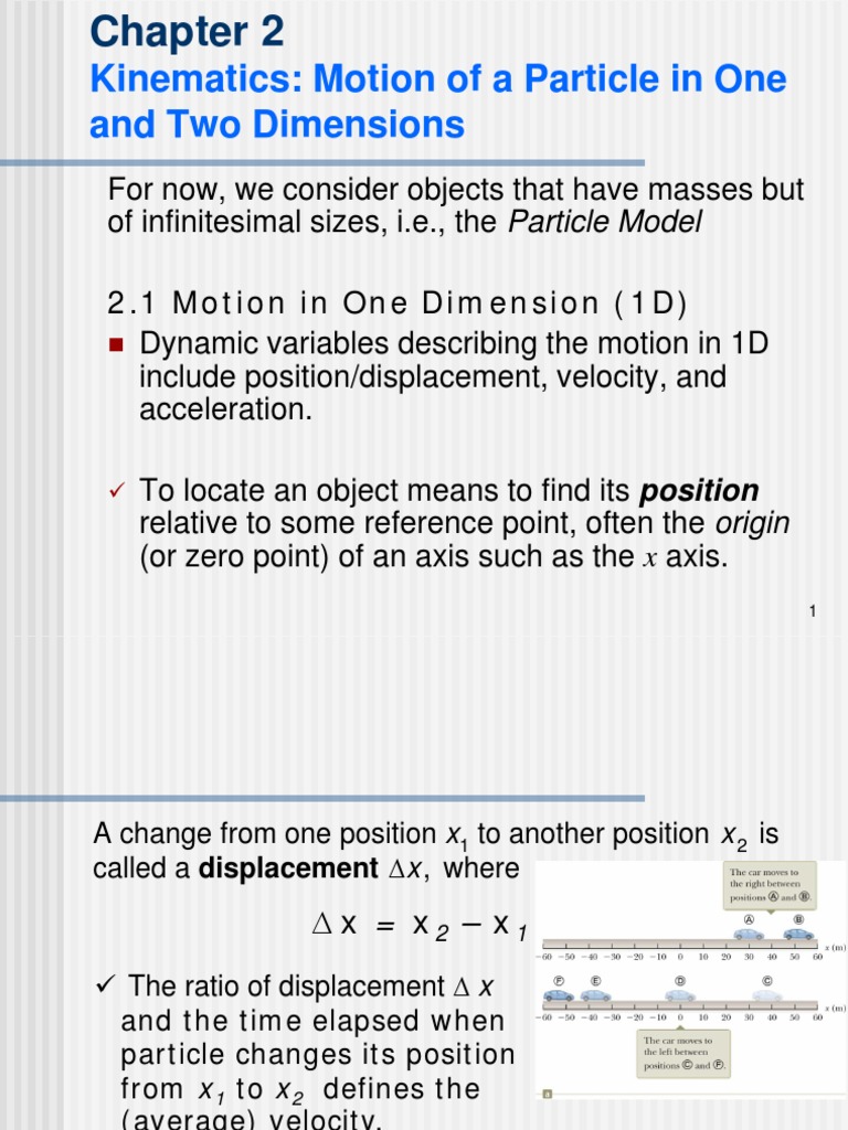 Kinematics: Motion of A Particle in One and Two Dimensions | Download Free PDF | Euclidean ...