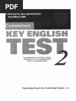 KET 4. Answers | PDF
