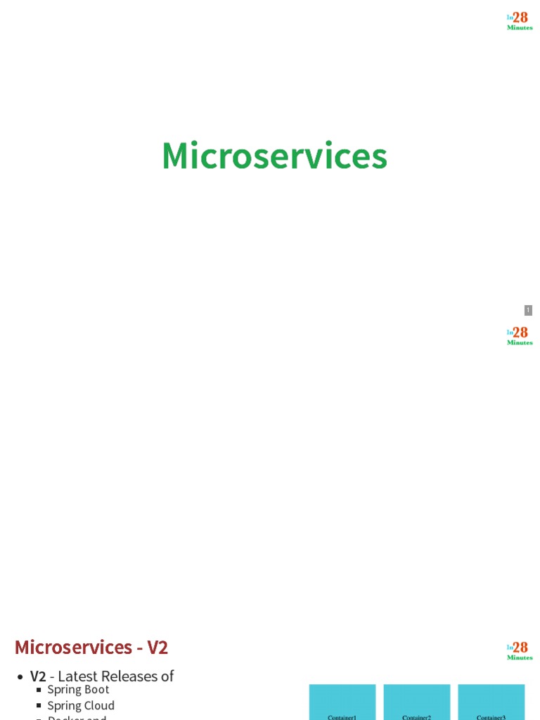 Microservices V2 Presentation | PDF | Cloud Computing | Software Development