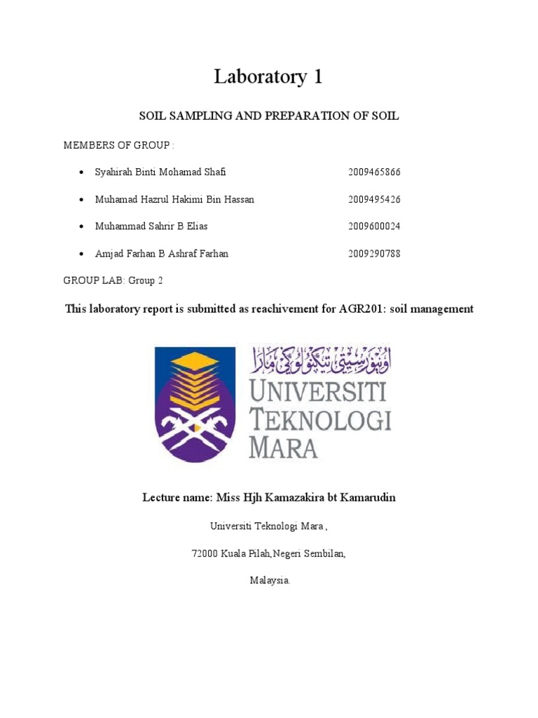 Soil Sampling and Preparation of Soil | PDF | Landscape Architecture ...