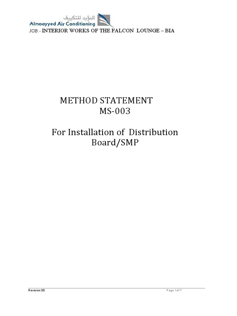 3 - MS-Installation of Distribution Boards & SMP | PDF | Personal ...