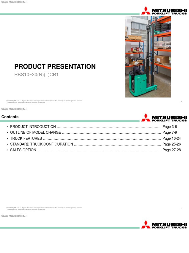 ITC.326.1 01 - Product Presentation-MIT | PDF | Elevator | Truck