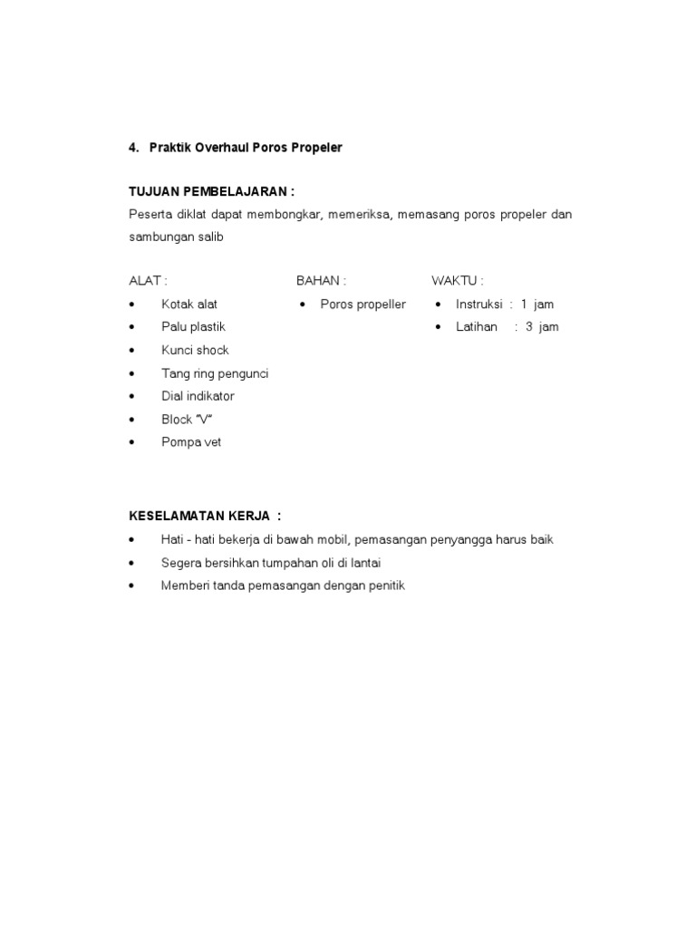 LKPD Poros Propeler | PDF