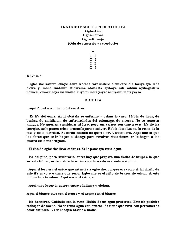 15 Ogbe She en El Cielo | PDF | Artes del Lenguaje y Comunicación ...